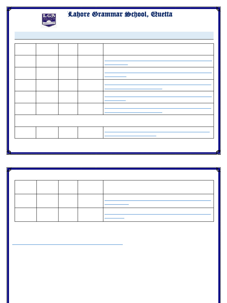 Grade IX O-Level Online Classes Schedule-2 | PDF | Schools | Educational Stages