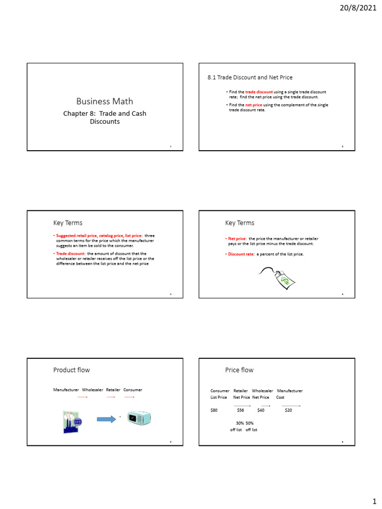 Chapter 8 Trade and Cash Discount Notes | PDF | Financial Economics ...