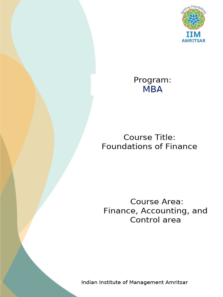 T 2 Course Outline FF MBA 11 | PDF | Bonds (Finance) | Financial Markets
