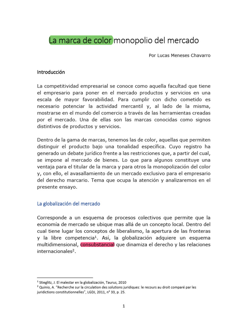 La Marca de Color Monopolio Del Mercado | PDF | Color | Monopolio