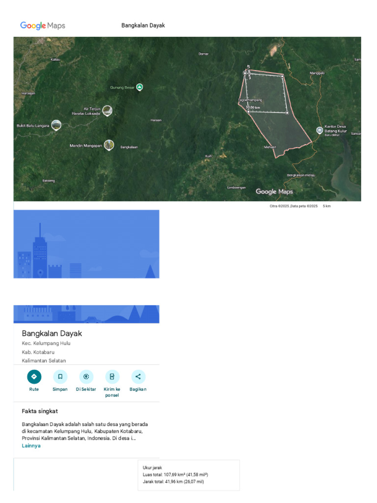 Bangkalan Dayak - Google Maps | PDF