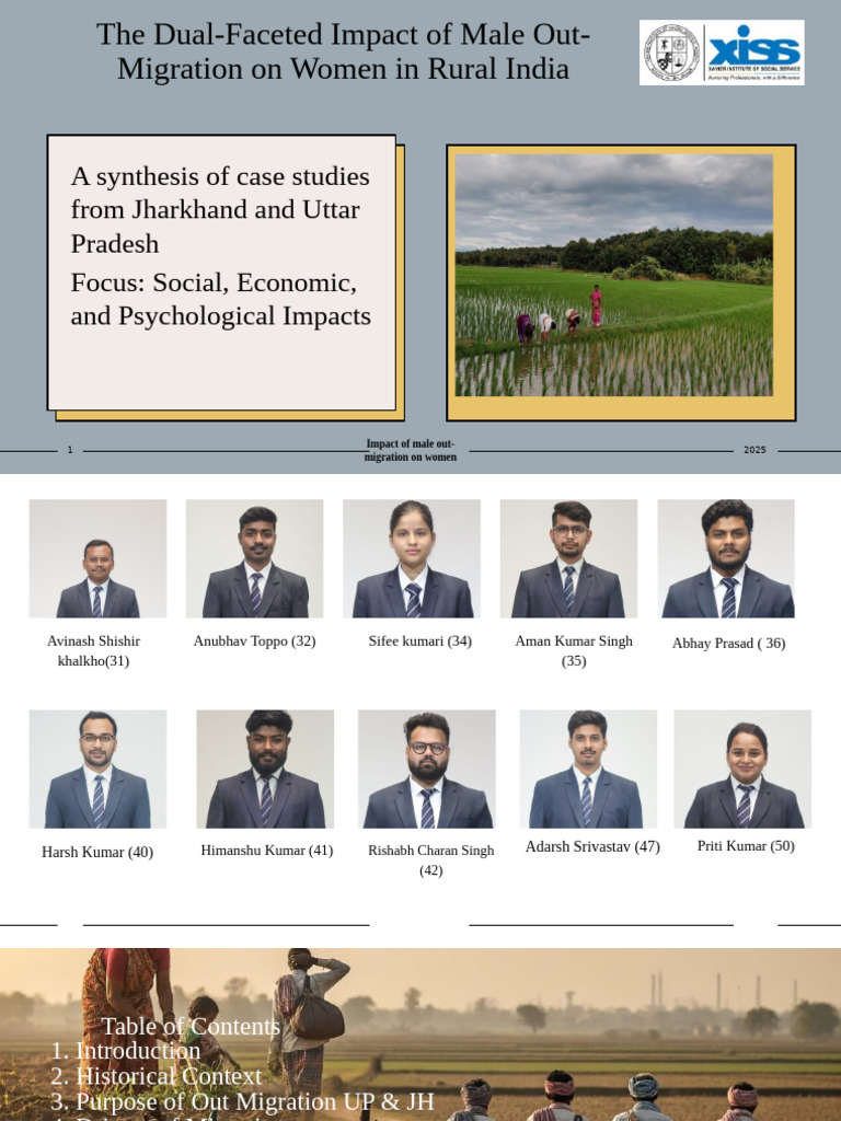 Impact of Male Migration on Rural Women | PDF | Human Migration | Poverty