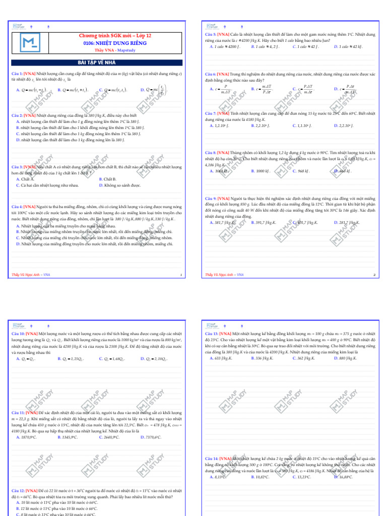 Tai Lieu - Bai Tap 0106 1741185334505 | PDF