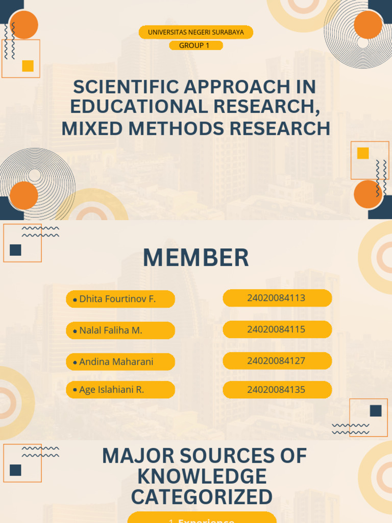 Scientific Approach in Educational Research, Mixed Methods Research ...