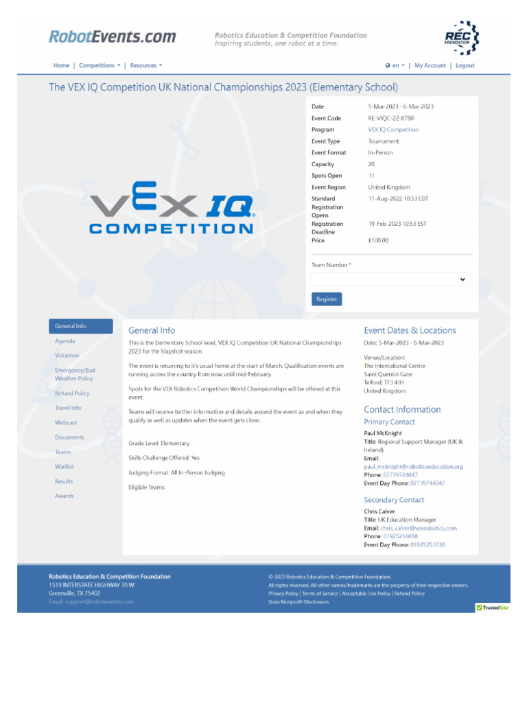 UK National Championship Rundown | PDF