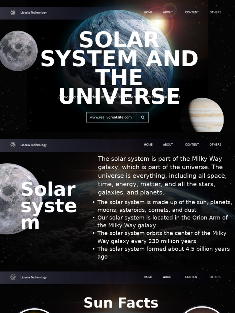 Black Modern Solar System Presentation | PDF | Solar System | Planets