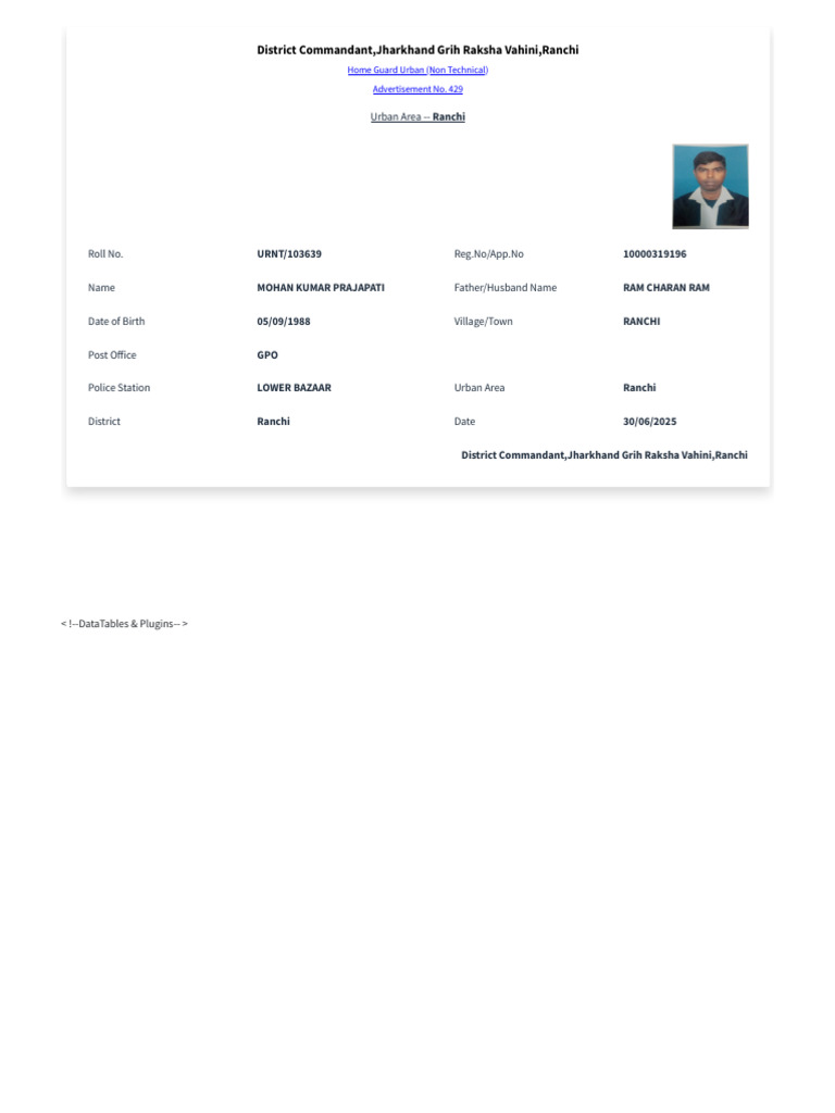 Applicant - Dashboard | PDF