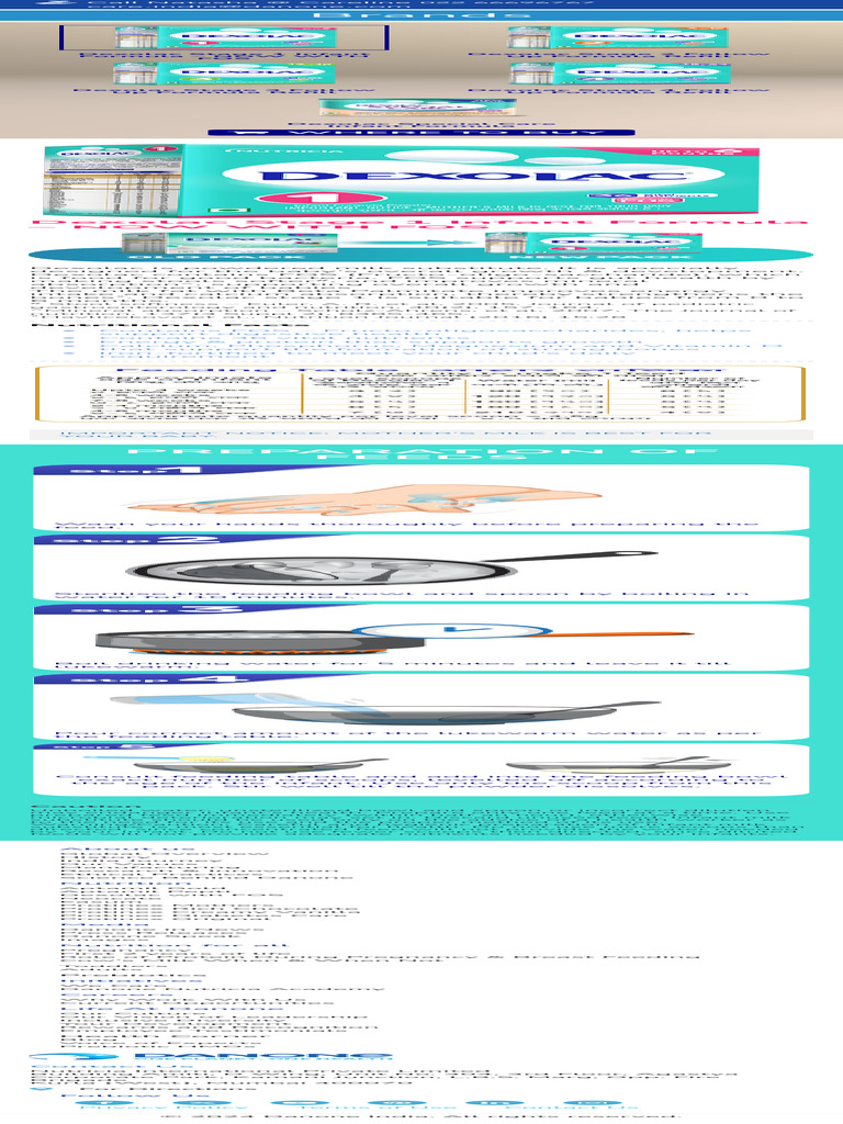 Baby Milk Powder in India, Dexolac Stage 1 Infant Formula | PDF ...