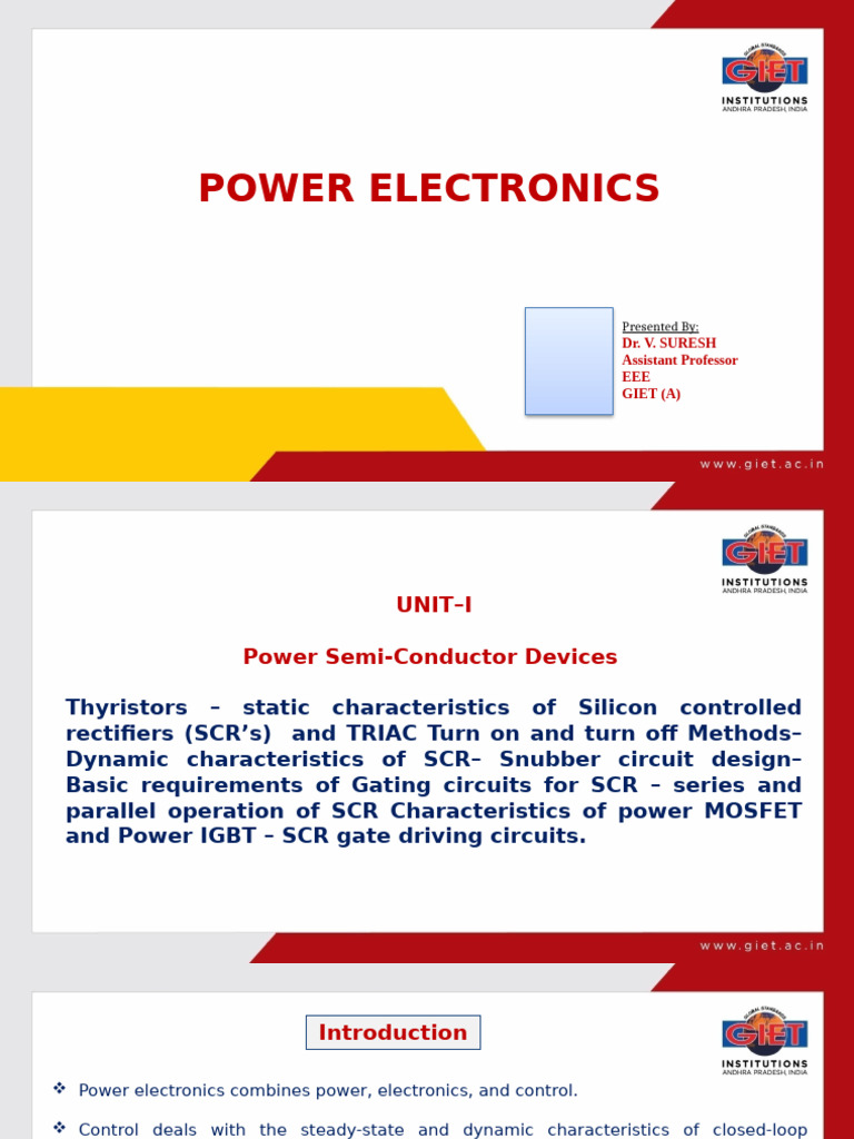 Power Eelctronics | PDF | Mosfet | Field Effect Transistor