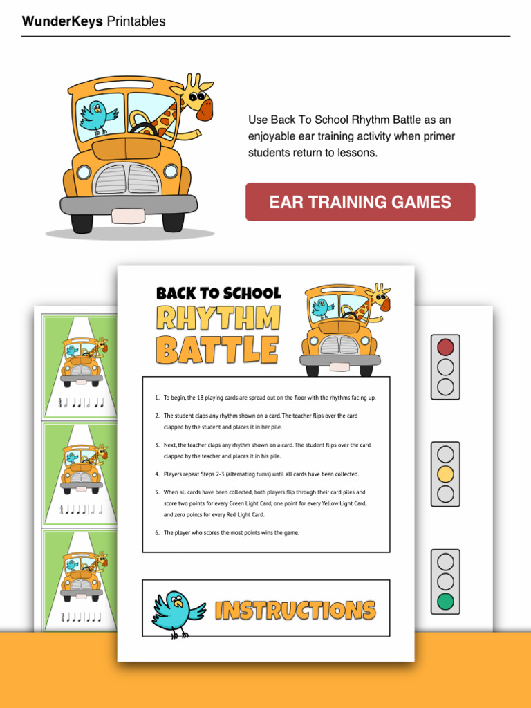 Back To School Rhythm Battle | PDF