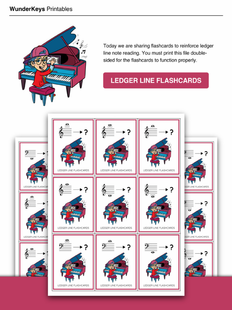 Ledger Line Flashcards | PDF