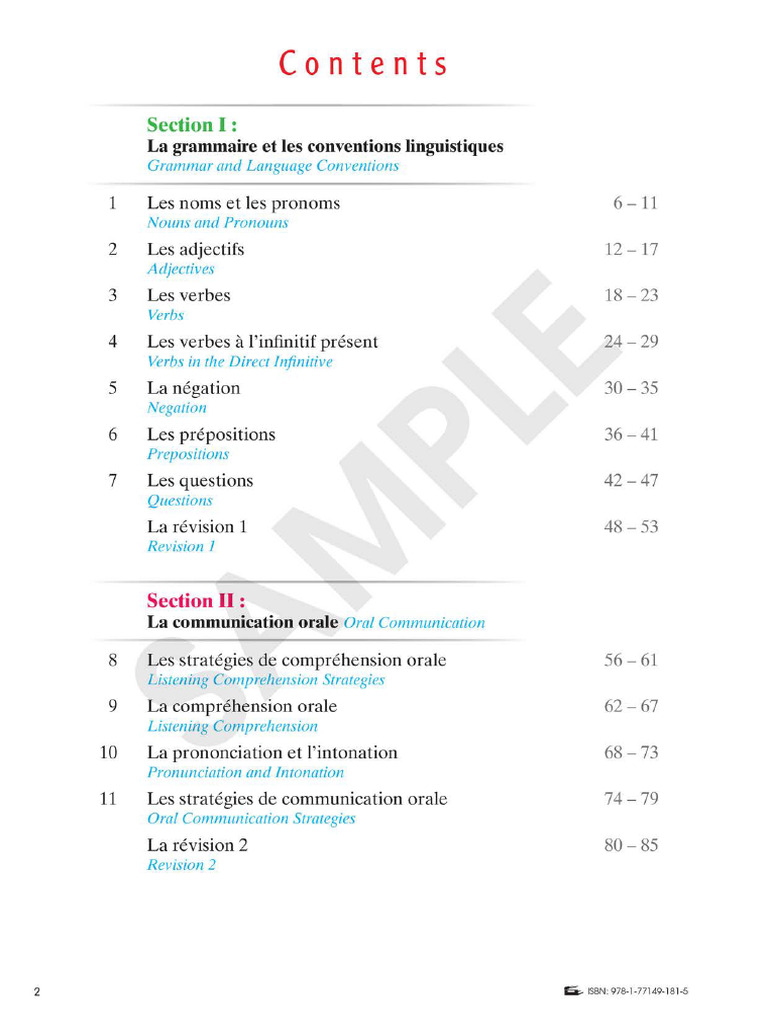 FrenchSmart Tutor Workbook Grade 5 | PDF