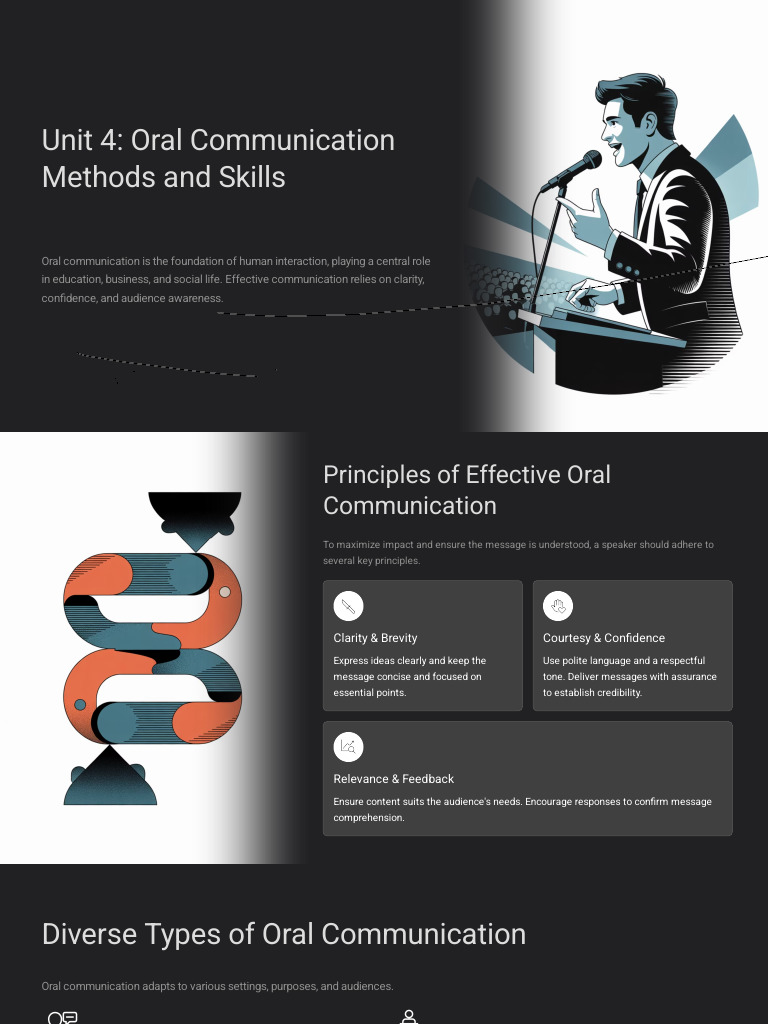 Mastering Oral Communication Skills | PDF | Communication | Public Speaking