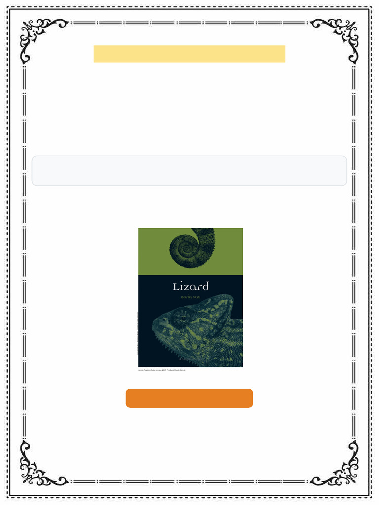 Lizard 1st Edition Boria Sax Complete Access | PDF | Snake | Lizard