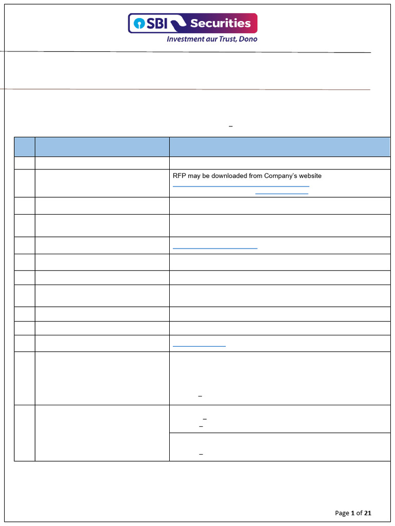 NAC Solution RFP for SBICAP Securities | PDF | Computer Network ...