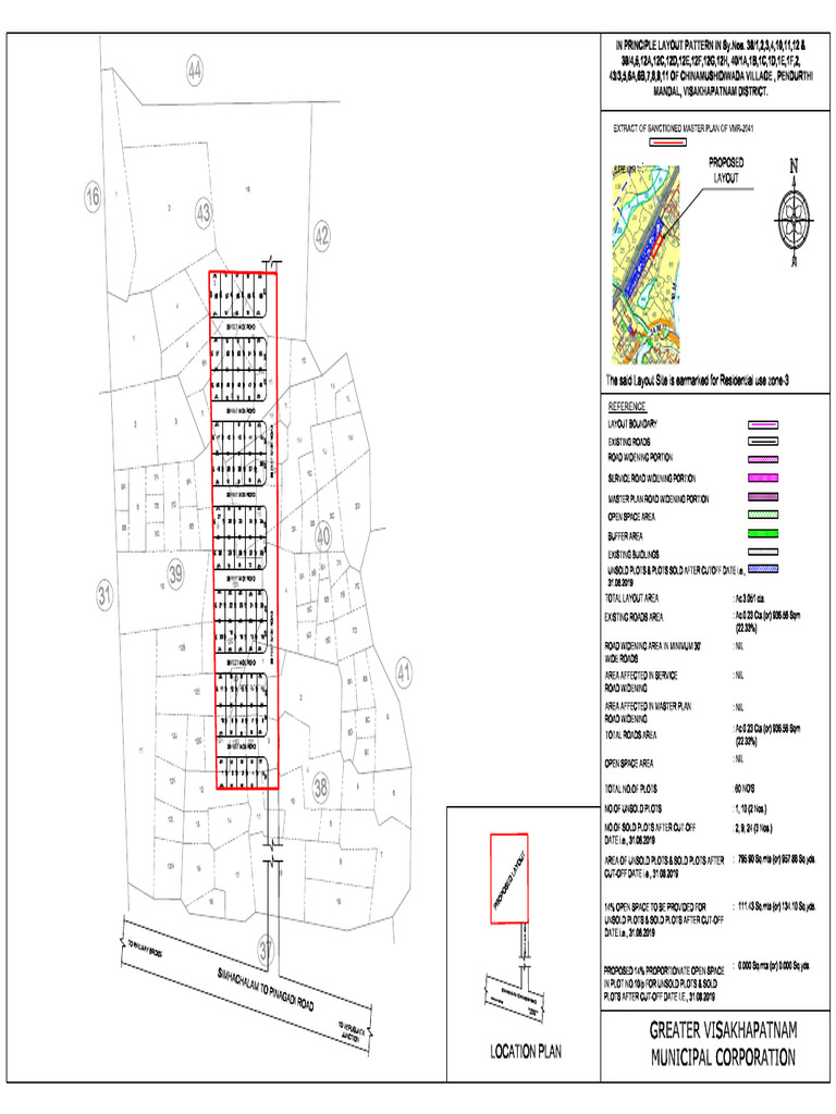 Iplp Chinamusidiwada Sy No 38, 39,40 - 43 Model (1) - Rotated | PDF