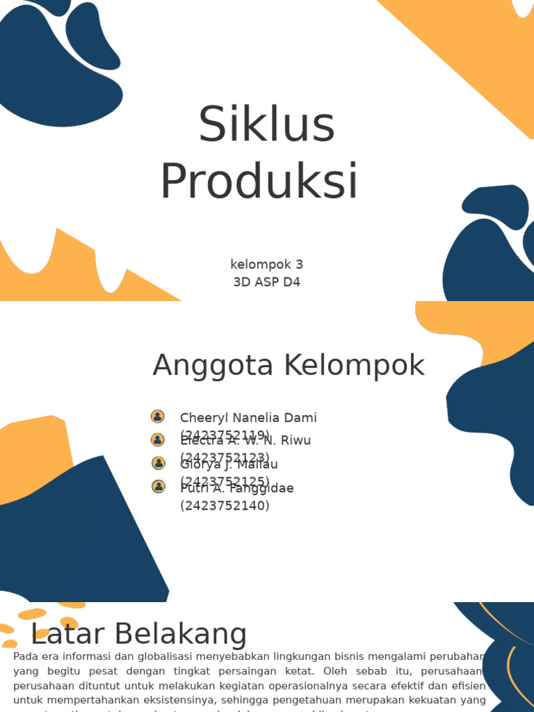 3d ASP d4_kelompok 3_ Tugas Ppt Siklus Produksi | PDF