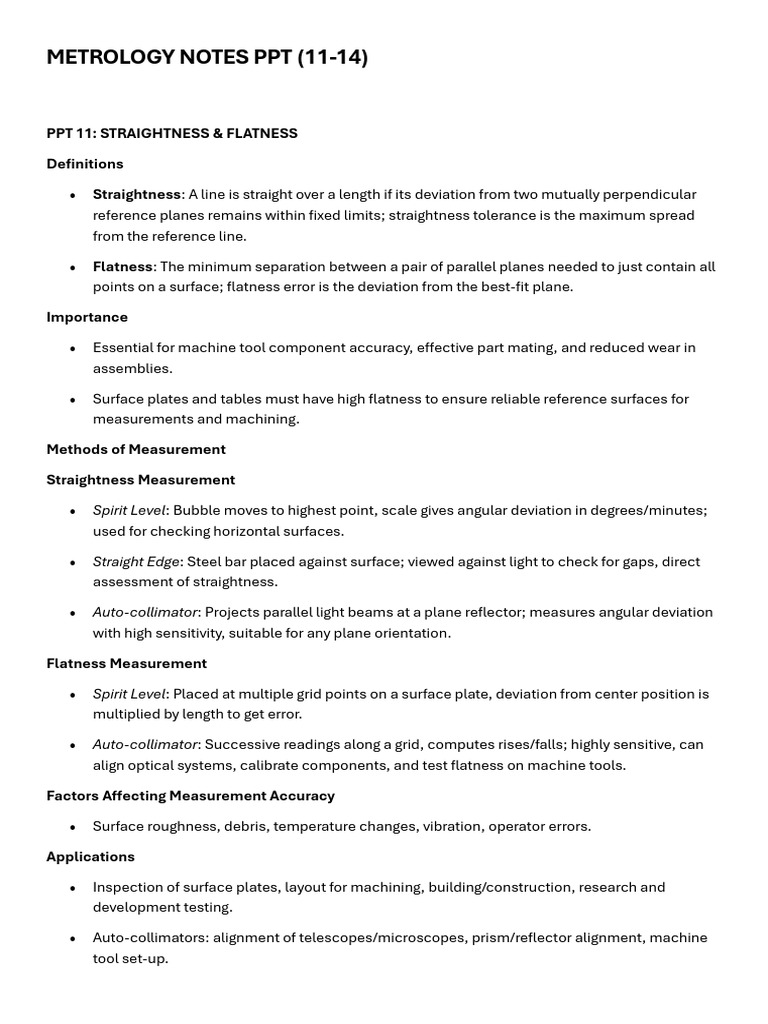 METROLOGY 11-14 | PDF | Gear | Screw