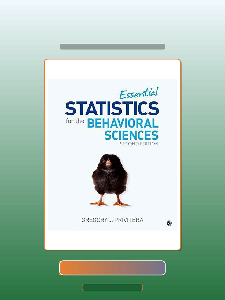 Answers For Essential Statistics For The Behavioral Sciences | PDF