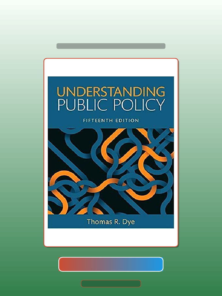 Answers For Understanding Public Policy 15th Edition | PDF | Multiple ...