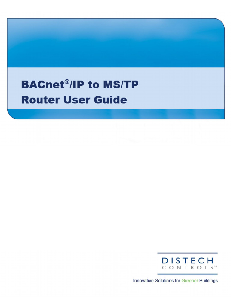 Bacnet Mstp Router_ug (1) | PDF | Ip Address | Computer Network