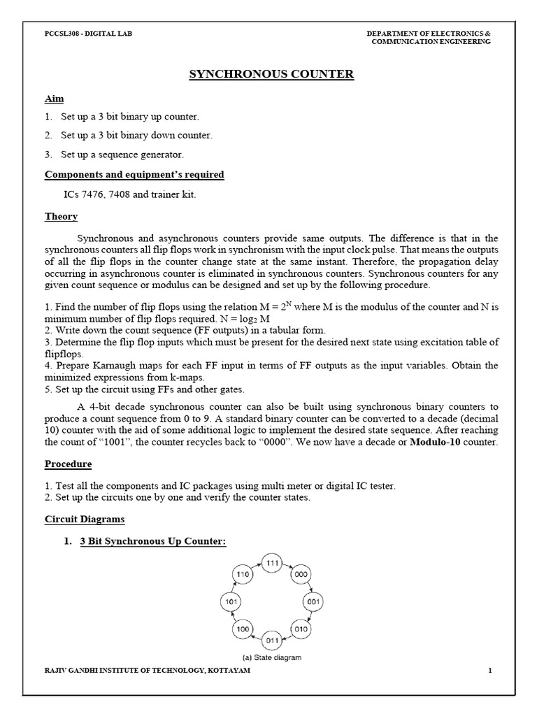 syn counter | PDF | Arithmetic | Electrical Engineering
