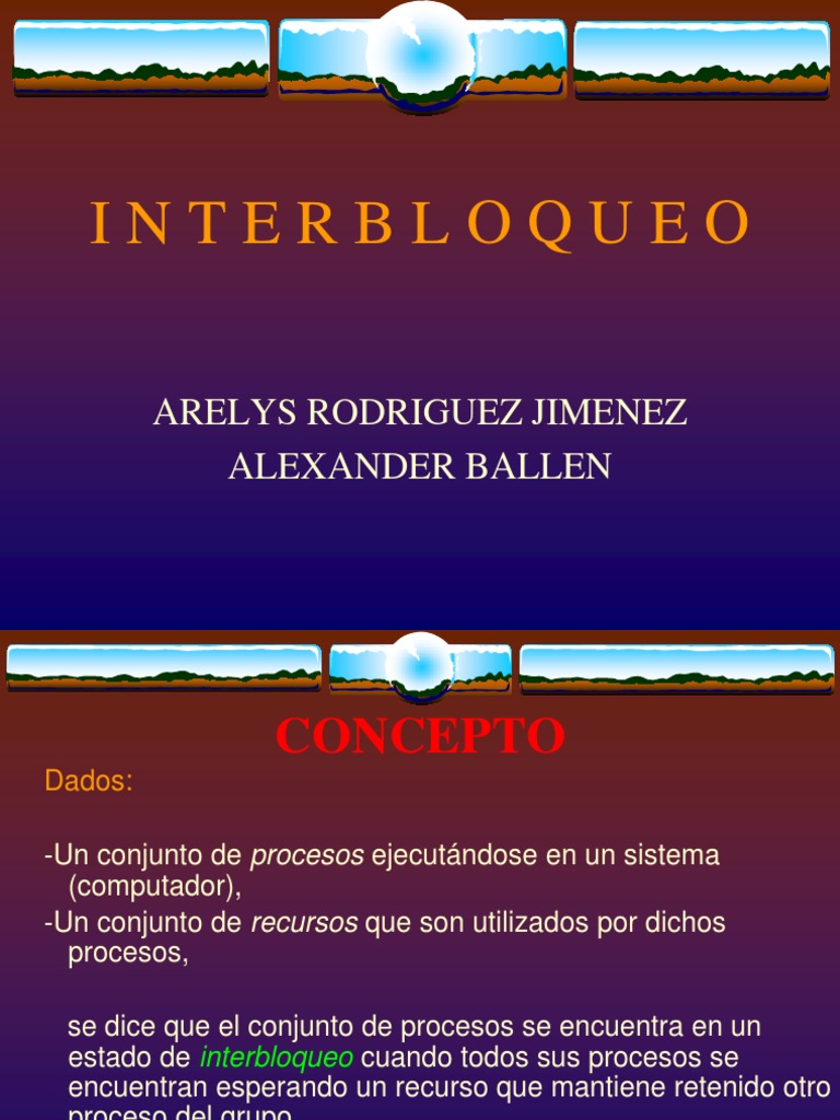 Interbloqueos | PDF | Áreas de informática | Informática