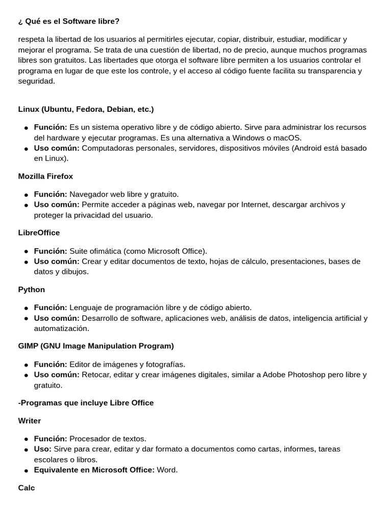 Software Libre PDF | PDF | Microsoft Office | Software libre
