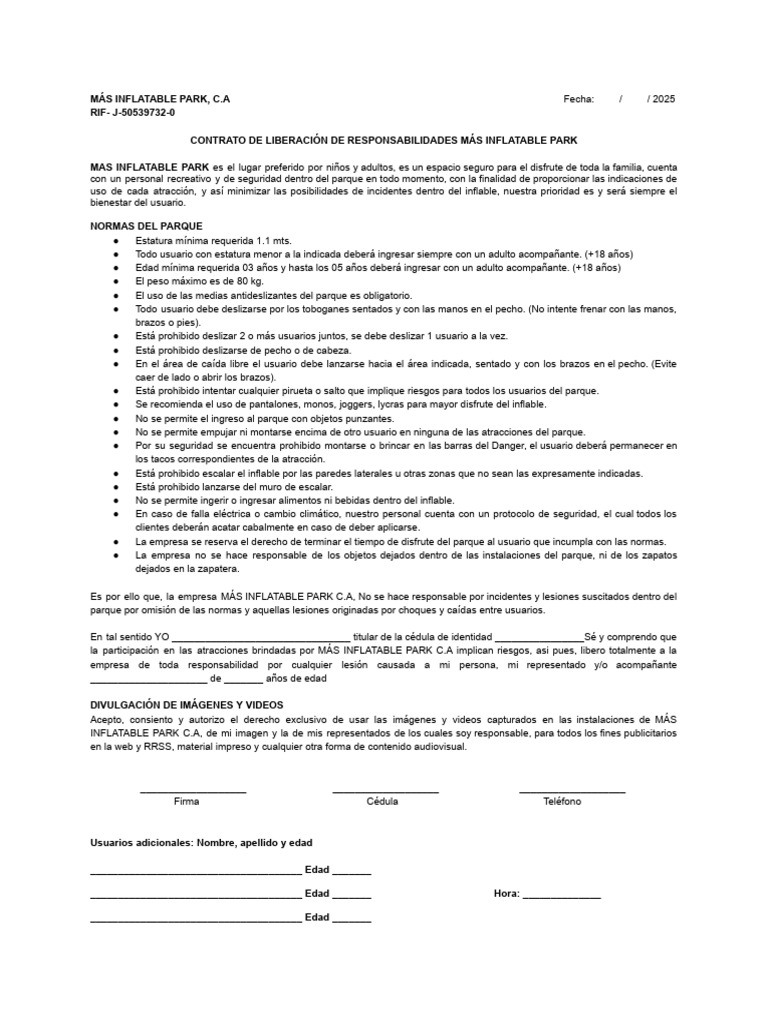 NUEVAS NORMAS DEL PARQUE (2) | PDF