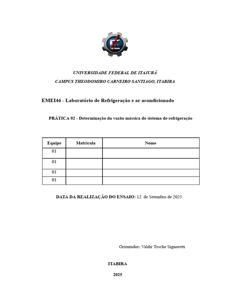 Vazão Mássica em Sistemas de Refrigeração | PDF | Refrigeração | Calor