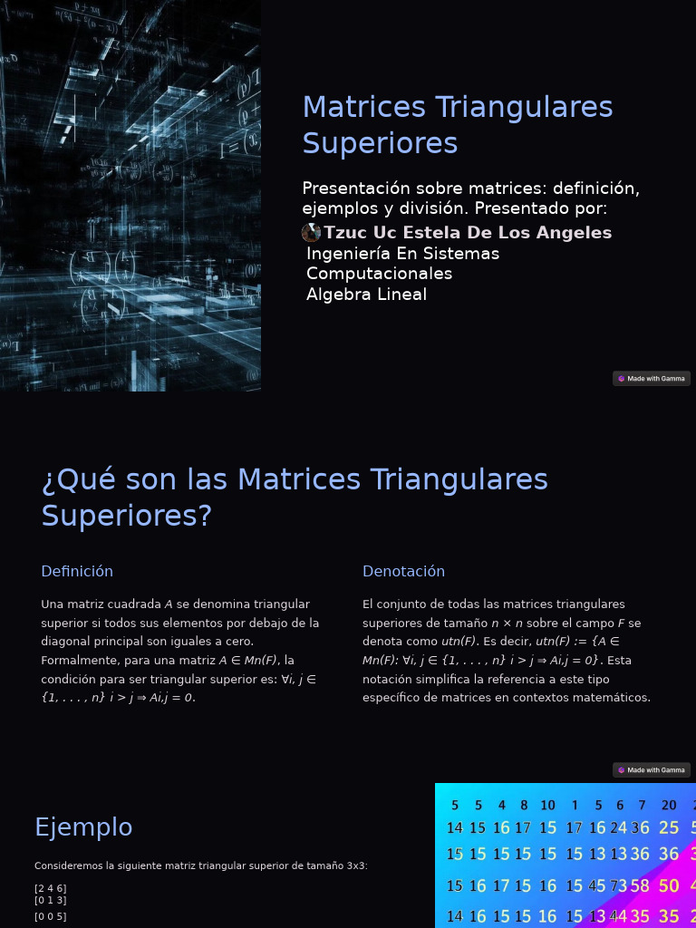 Matrices-Triangulares-Superiores | PDF