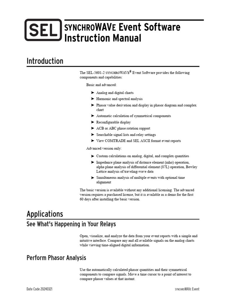 SYNCHROWAVE Event Software Manual | PDF | Electrical Engineering