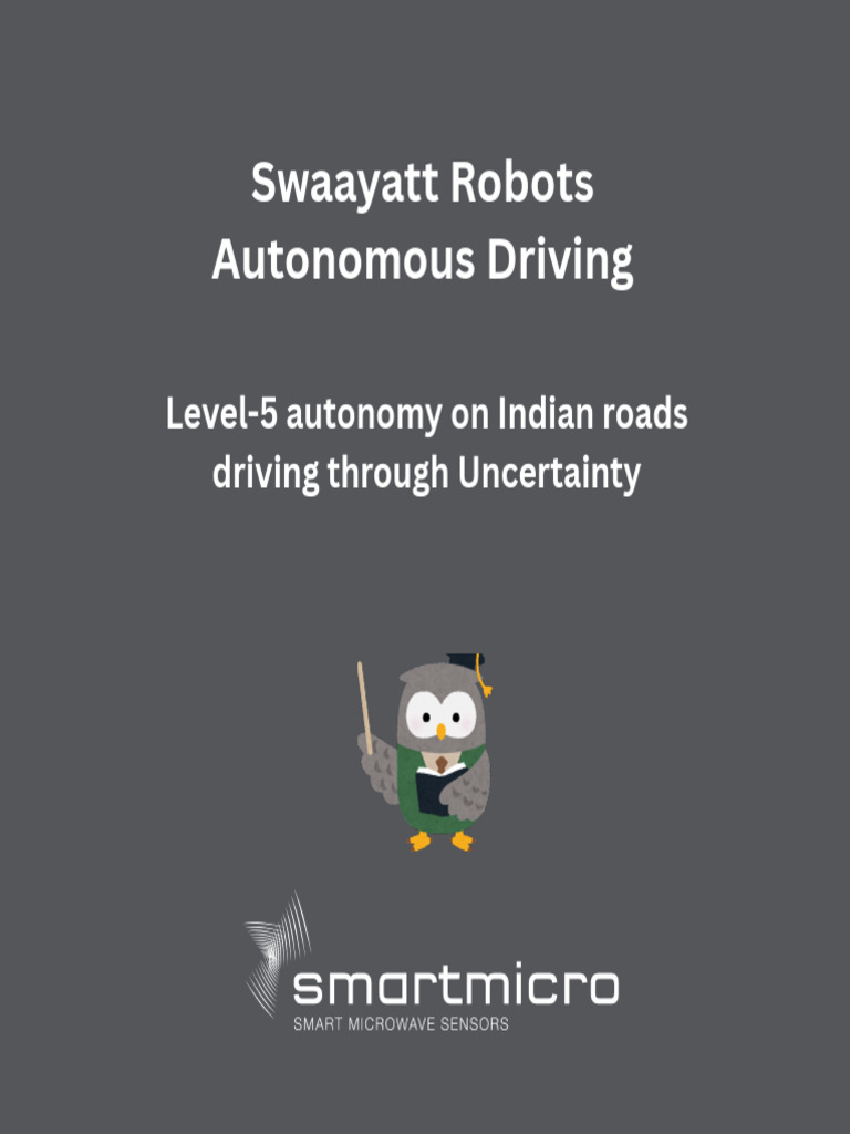 Swaayatt Robots' AV Demo | PDF