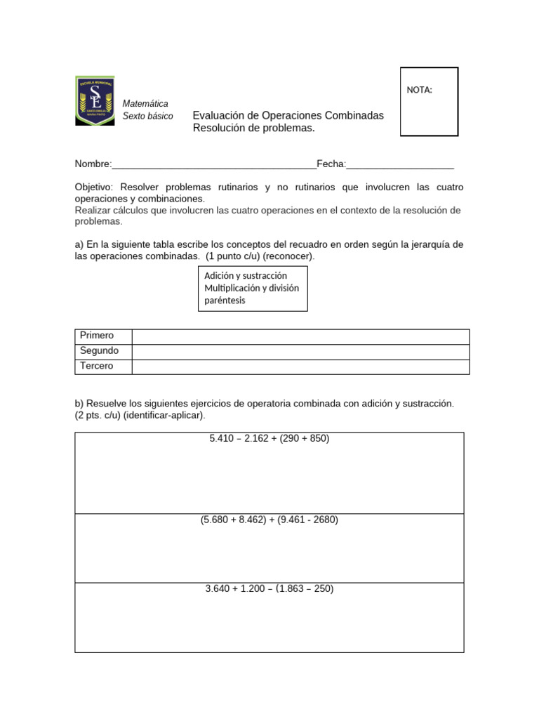 Prueba 6 Básico Pdf
