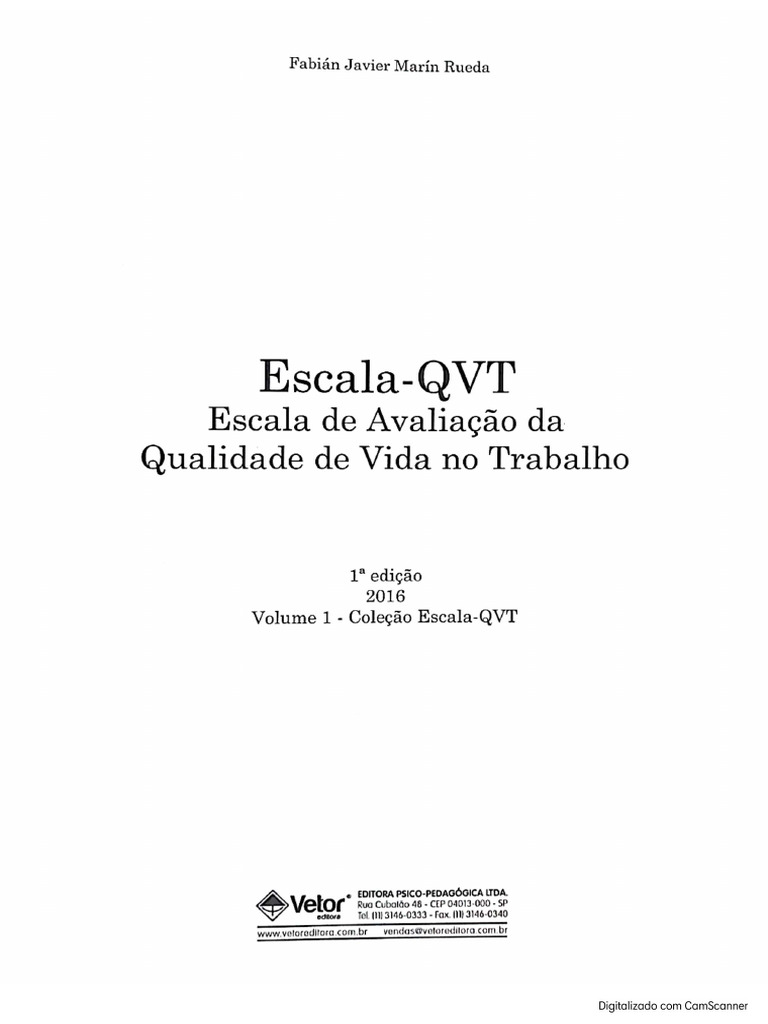 Escala-QVT Livro Vol. 1 | PDF