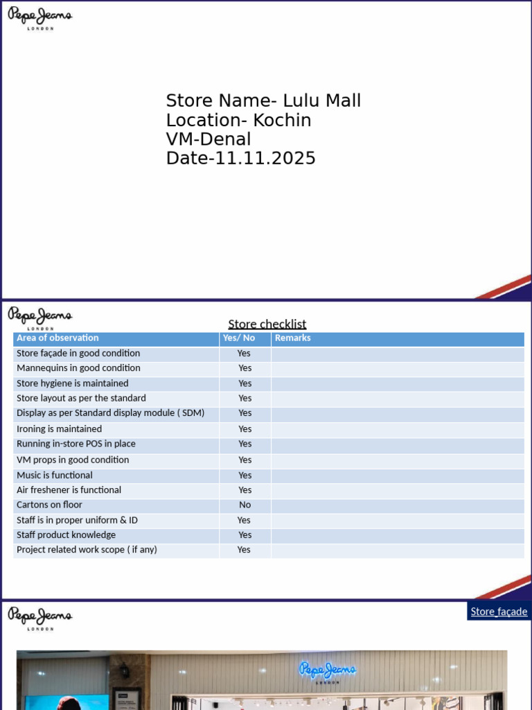 Lulu Mall Store Observation Report | PDF