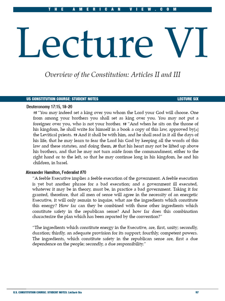 Lesson 6 | PDF | Article Three Of The United States Constitution ...