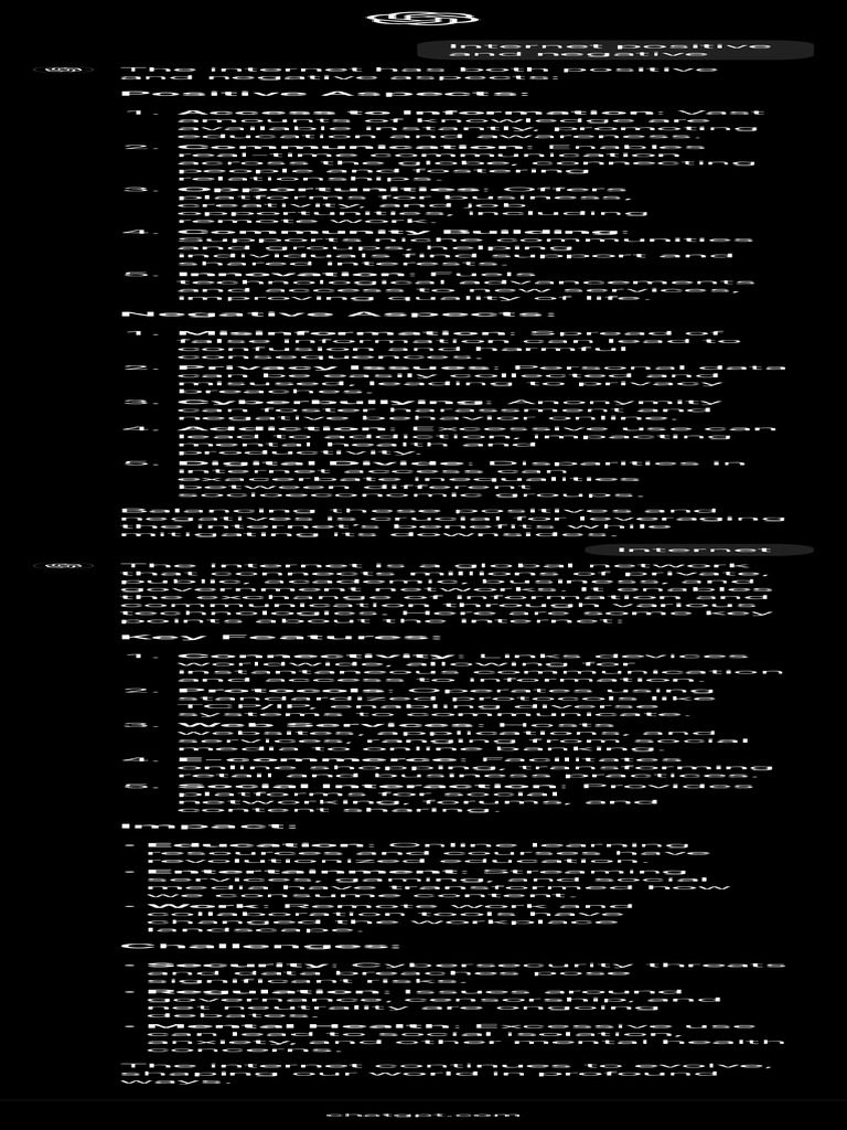 Internet Pros and Cons | PDF