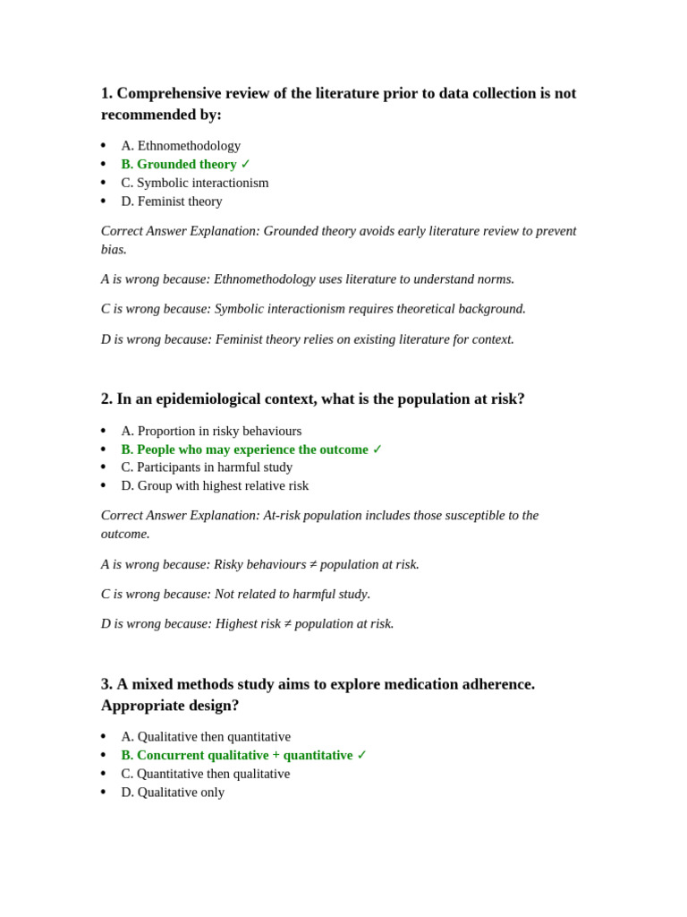 DETAILED Quiz With Wrong Answer Explanations DEMO | PDF | Risk ...