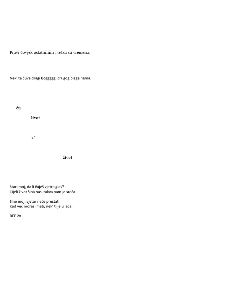 Ja Sam Na Te Ponosan | PDF
