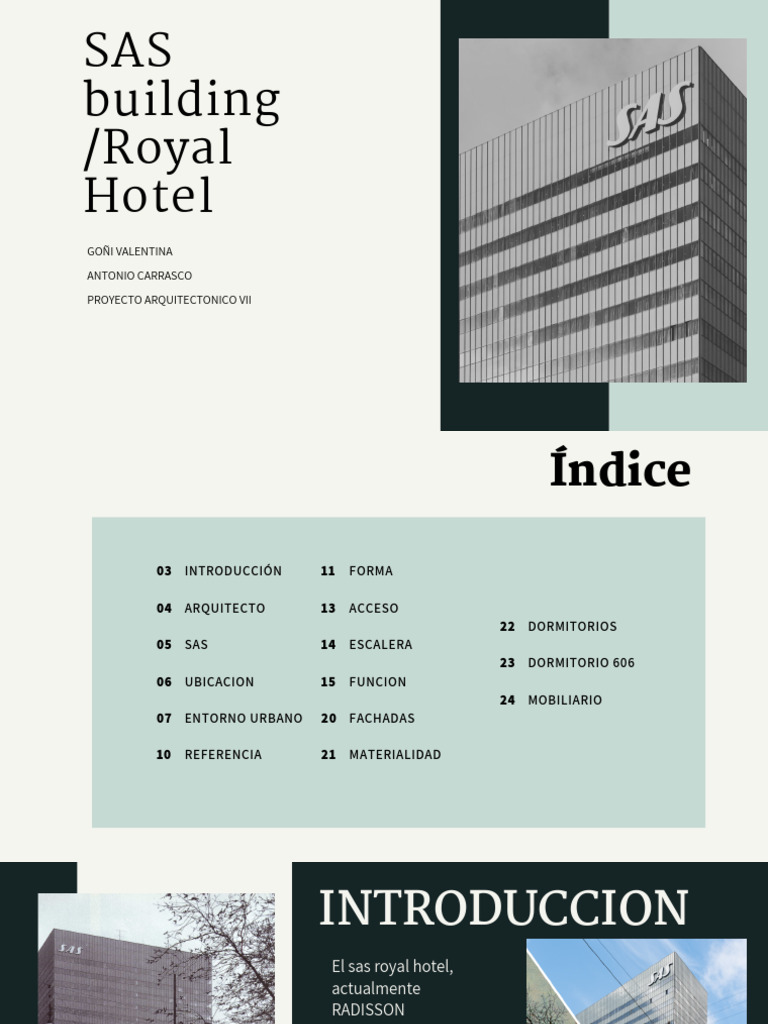 Proyecto Arquitectónico SAS Royal Hotel | PDF | Escalera