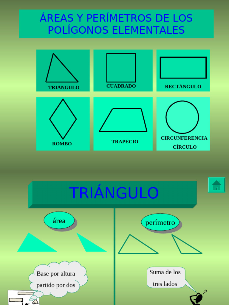 Perimetros y Areas | PDF | Zona | Geometría euclidiana