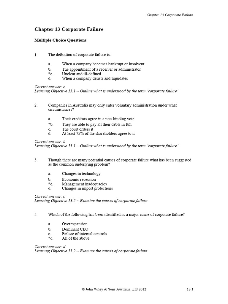 ch 13 MCQ.pdf | PDF | Corporate Governance | Financial Accounting