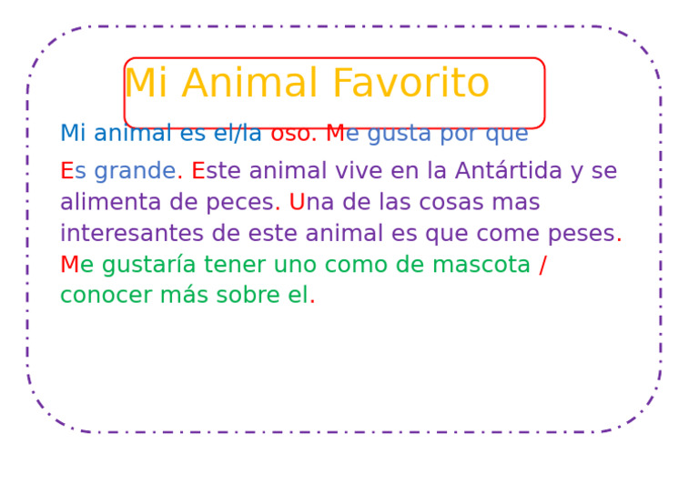 Oso: Mi animal favorito y sus curiosidades | PDF