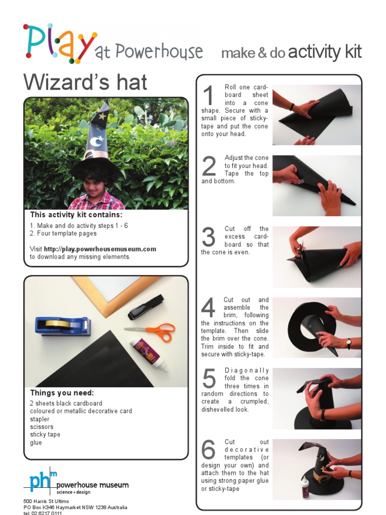Wizard's Hat: Activity Kit | PDF | Hat