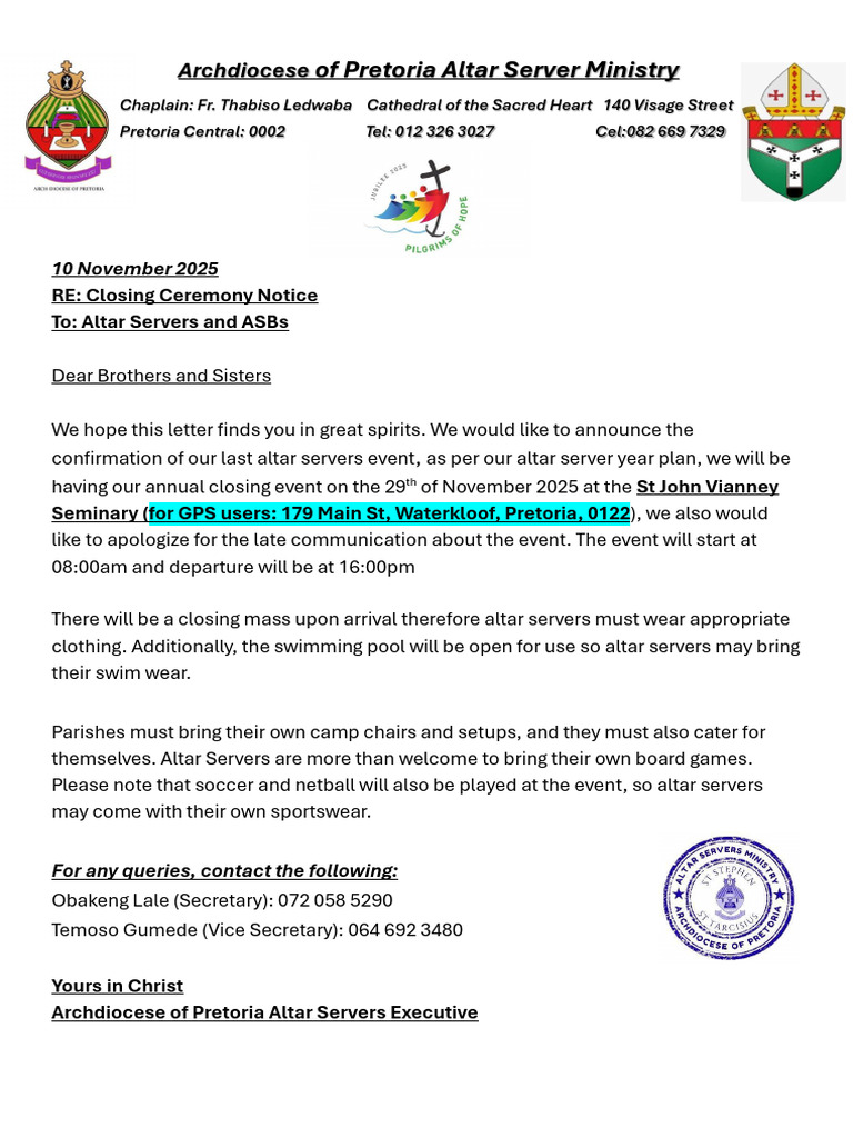 Closing Ceremony Notice 251112 192936 | PDF
