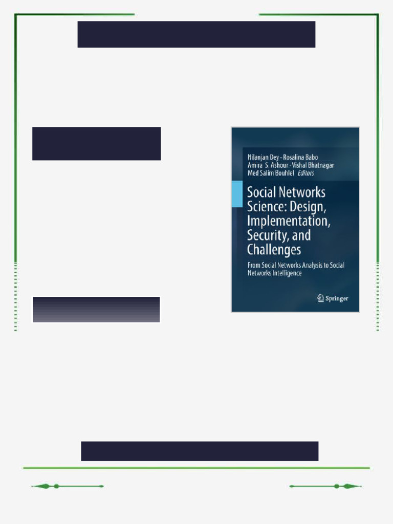 Social Networks Science Design Implementation Security and Challenges ...