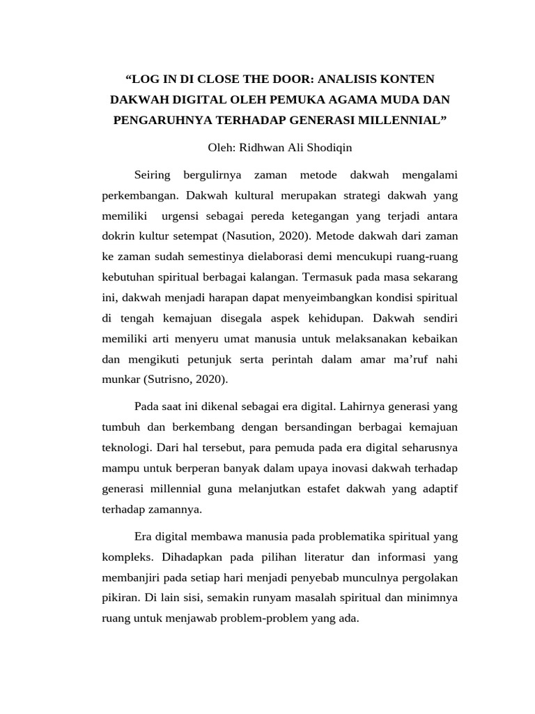 Ridhwan Ali Shodiqin_UIN Salatiga | PDF