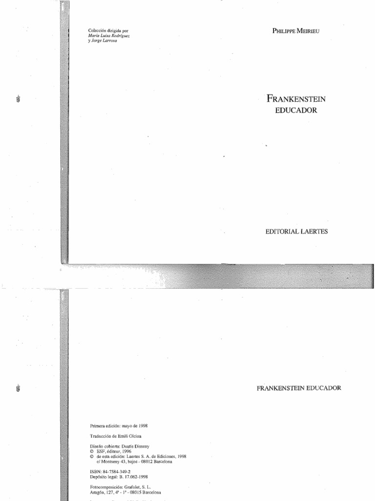 Libro Frankestein y Educ 2 | PDF