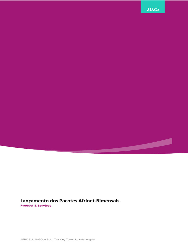 Lançamento dos Pacotes Afrinet Bimensais | PDF | Internet | Acesso à ...